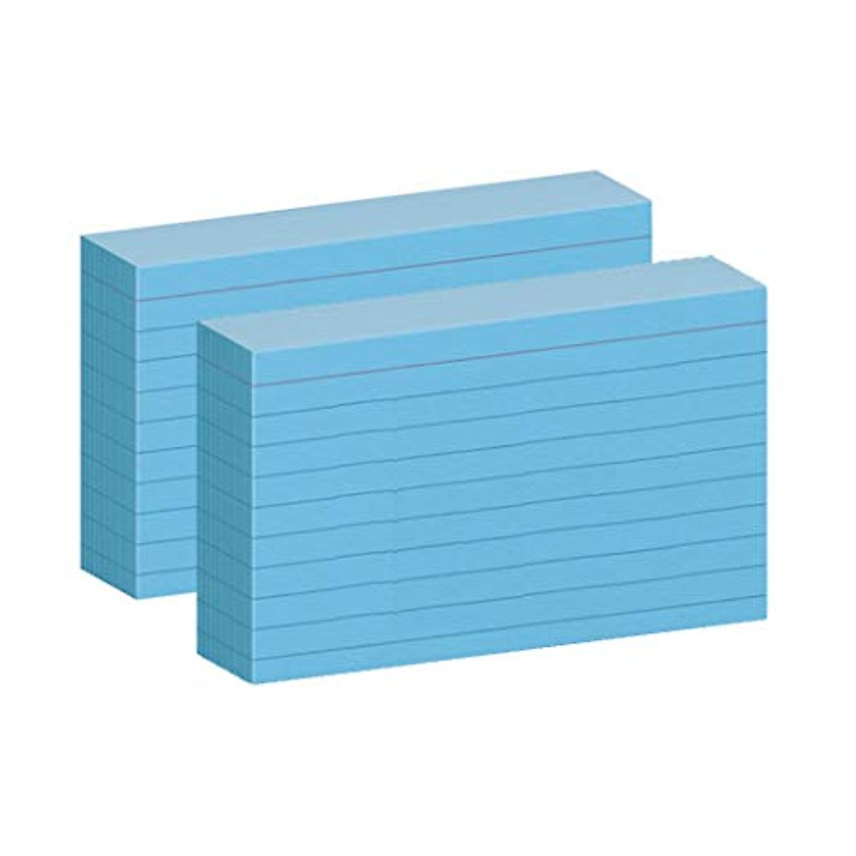 1InTheOffice Blue Index Cards 3x5 Ruled, Ruled Index Cards 3x5, Blue, 200/Cards