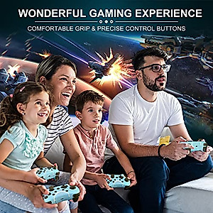 BRHE Wireless Switch Pro Controller,Nintendo Switch Controller with Programmable/Vibration/Turbo Compatibility with Nintendo Switch/Lite/OLED/Windows PC,Switch Remote Gamepad with 2 Thumb Caps