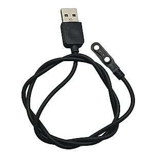 Aliwisdom Smart Watch Universal Charger Magnetic, Smartwatch Accessories 2 Pin Magnetic Suction Replacement Charger for Smart Watch/Fitness Tracker, Cable Contact pin spacing Compatible 4mm