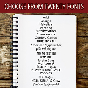 Custom Address Stamp - 5 Font Options - 3 Line Self-Inking Address Stamp - Up to 3 Lines of Customized Text | Multiple Ink Color Options