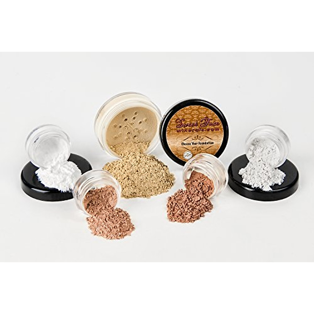 STARTER SET (FAIR 2) Mineral Makeup Kit Bare Skin Sheer Powder Matte Foundation Blush Bronzer Illuminating Veil