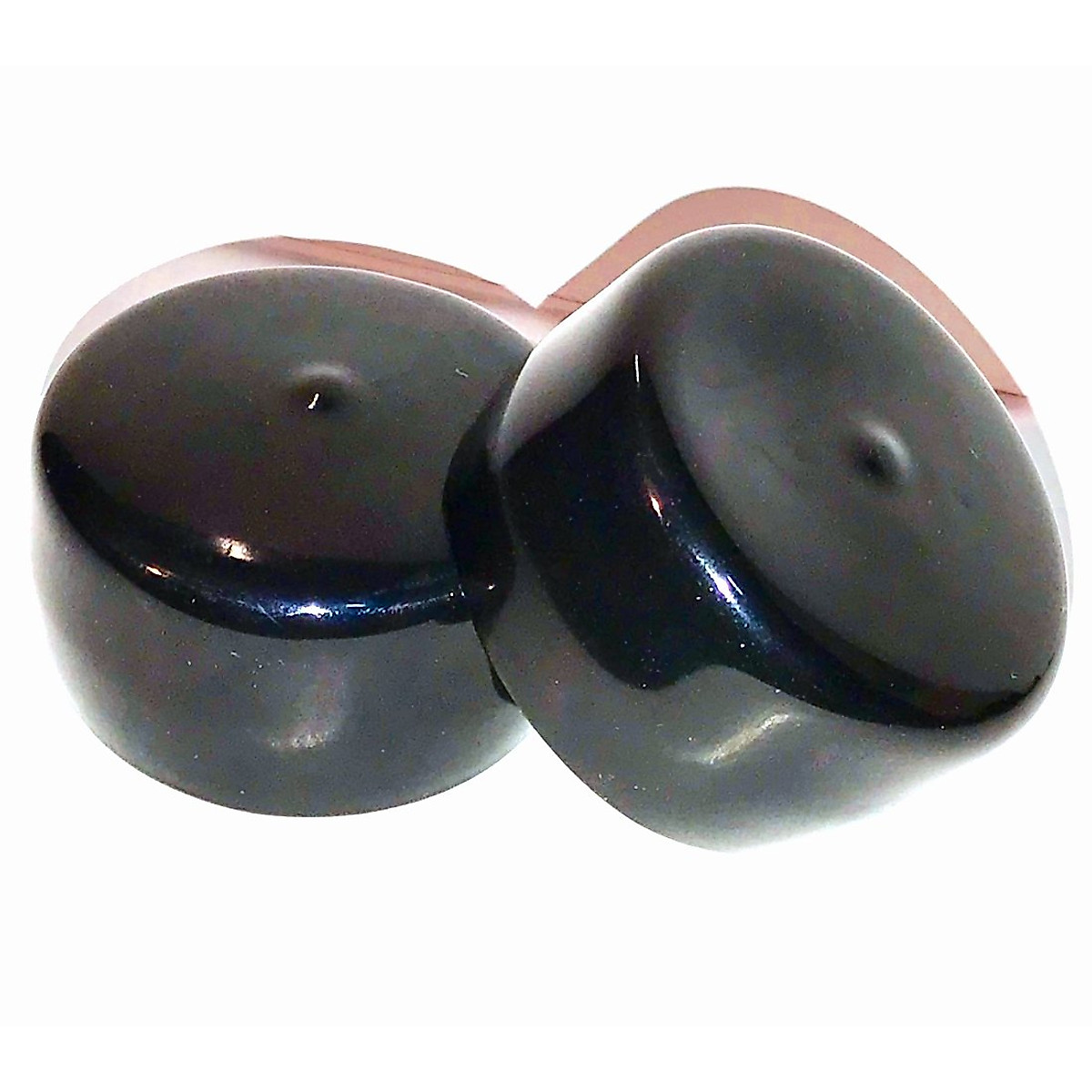 Caplugs |Pack of 4 | Plastic Round Cap VC-1750-16, 1-3/4" Round Flexible Vinyl Push-On Black End Caps | Bolt Wire Screw Thread Protector Safety Cover Plugs 1 3/4 x 1 inch Tall | Made in USA