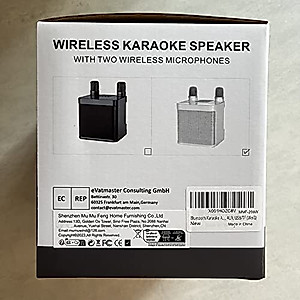 Karaoke Machine for Adults and Kids, Portable Bluetooth Karaoke Speaker for TV, with 2 Wireless Microphones PA Speaker System for Indoor Outdoor Party, Family Party Singing