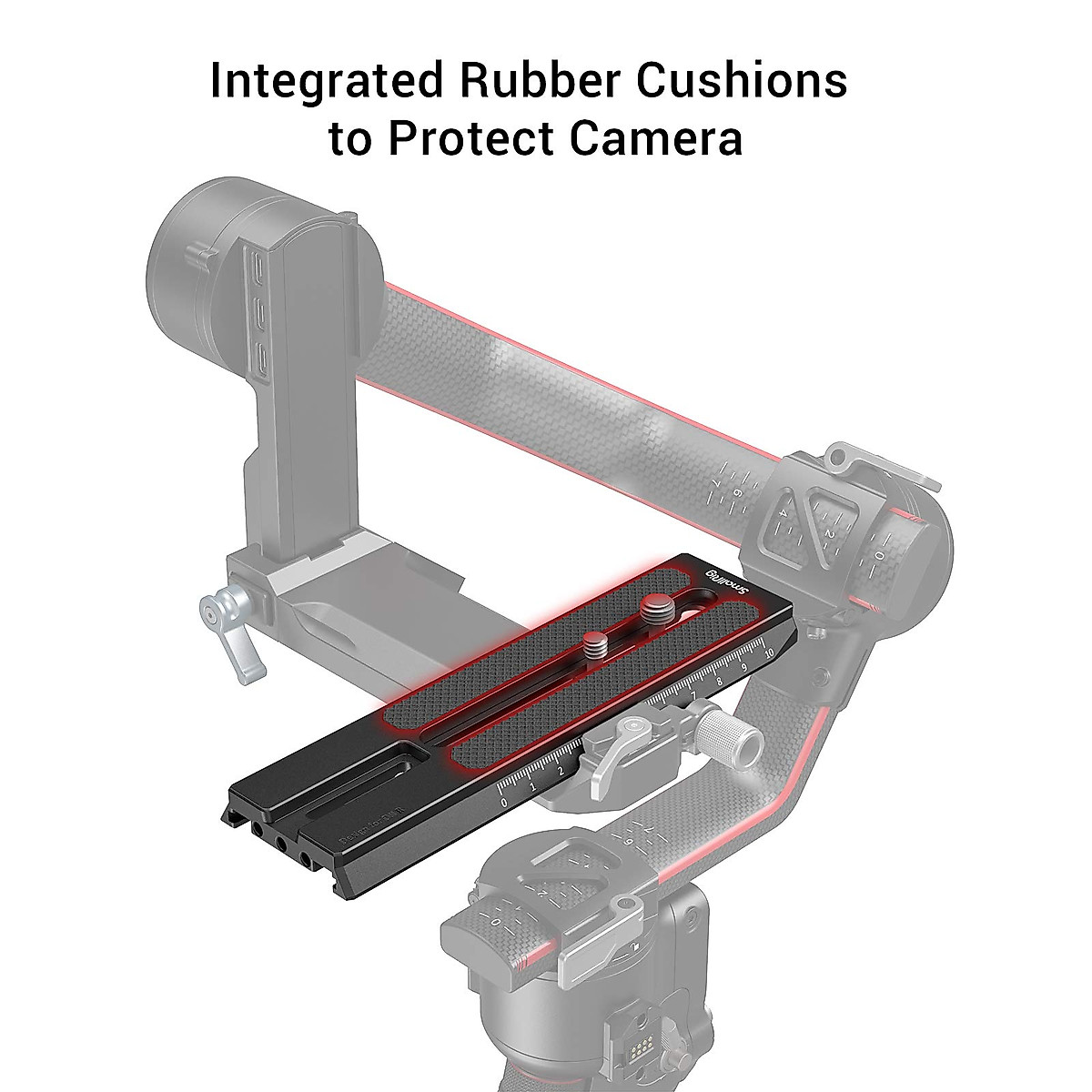 SMALLRIG Camera Extended Quick Release Plate Adapter for DJI RS 2 / RS 3 / RS 3 Pro & for Ronin-S Gimbal - 3031