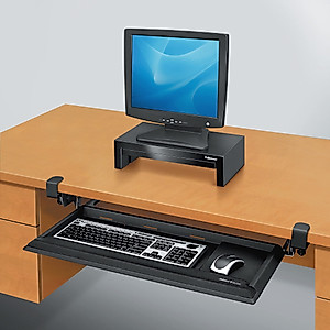 Fellowes Designer Suites Desk Ready Keyboard Drawer (8038304), Black