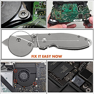 Torx Screwdriver Set of T2-T15, TECKMAN 10-Piece Magnetic Small Torx Security Screwdrivers with T2 T3 T4 T5 T6 T7 T8 T9 T10 T15 Star Screwdriver Tool Kit for Xbox,PS3,PS4,Knife,Computer & Other Device