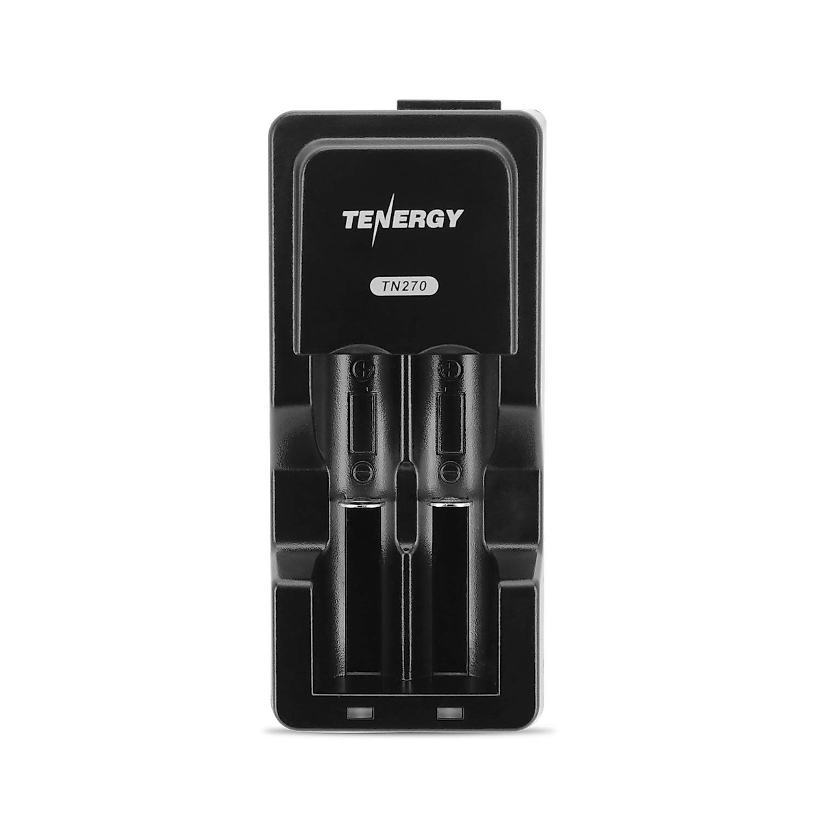 Tenergy TN270 Li-ion Battery Charger for 18650/18500/14500 Rechargeable Batteries, 2 Bays Fast Smart Charger for Flashlights/Digital Cameras Batteries