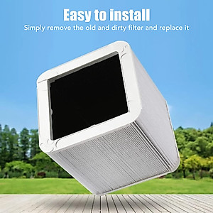 Replacement Filter, Air Purifier Filter Screen, Filter Accessory Compatible with 211 Air Cleaner Purifier, Foldable Particle Activated Carbon Replacement Filter