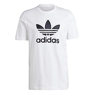 adidas Originals baby boys Trefoil Tee Shirt, White/Black, 18 Months US