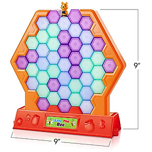 Gamie Save The Bee Game for Kids - Interactive Stacking and Tumbling Game - Educational Learning Toy - Great for Boys and Girls - Fun Indoor Activity for Children
