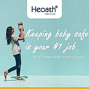 Child Safety Cabinet Locks (10 Pack) - Baby Proofing Latches Lock for Drawers, Toilet Seat, Fridge, Oven, with 10 Extra 3M Adhesives (Black)