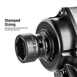 Capri Tools Stubby Impact Socket Set (3/8" Drive/Metric Set)