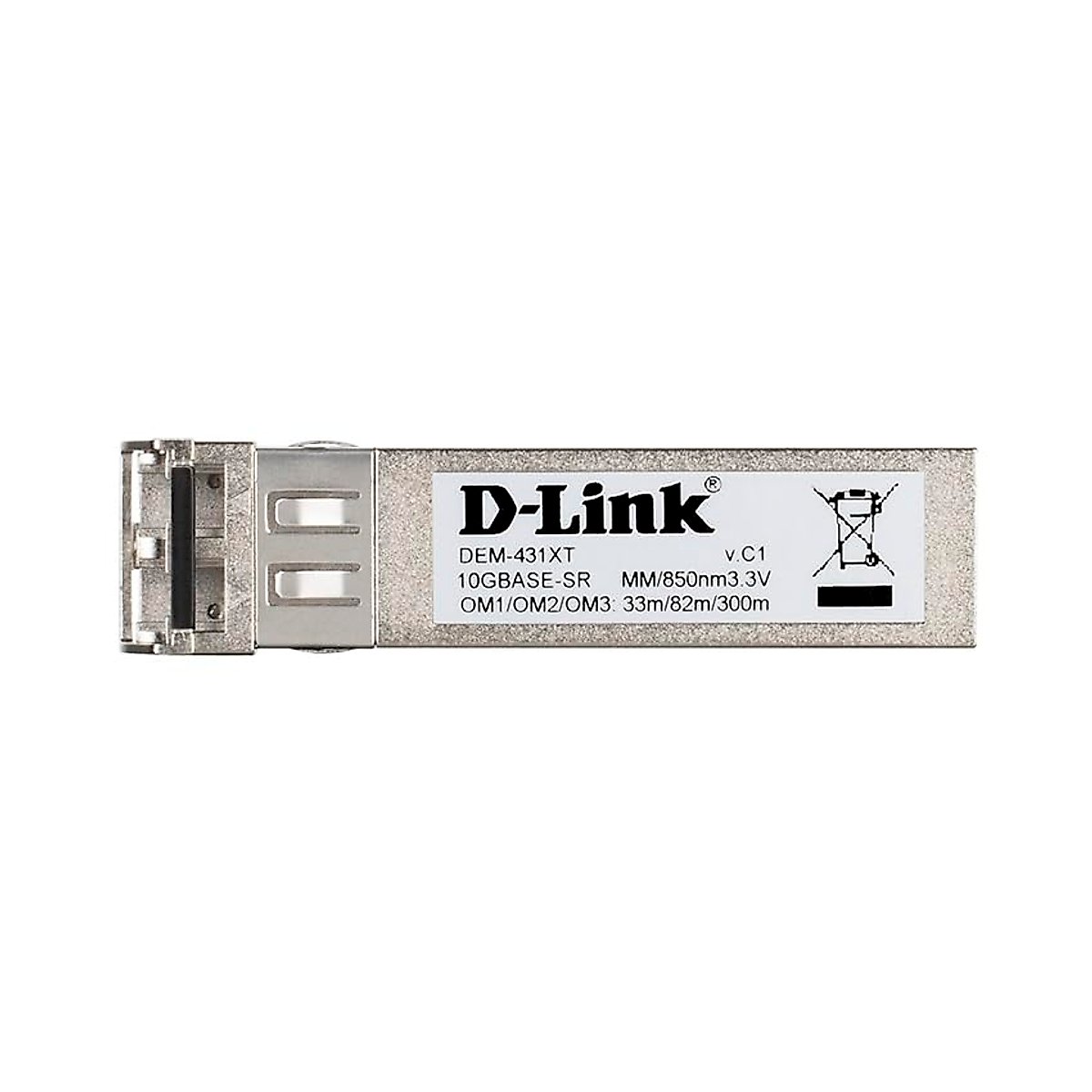 D-Link 10 Gigabit Ethernet Optical Transceiver Multimode 10GBASE-SR SFP+ Module (DEM-431XT)