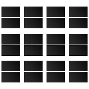 Frddiud Laser Engraving Blank ABS Double Color Plastic Sheet, 11.8x6.49x0.05 inch Materials Double Color Plastic Sheet for Interior Signs, Badges (Black)