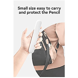 Charging Case for Apple Pencil 2nd Generation, Apple Pencil 2 Charger Dock Wireless Charger Case and Protective Case (White)