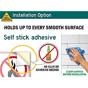 (2 Pack) Oxygen in Use No Smoking No Open Flames Decal Sign - 5"L x 3"W - Self-Adhesive 4 Mil Vinyl Decal - Indoor and Outdoor Use - 21157H2-VL-2