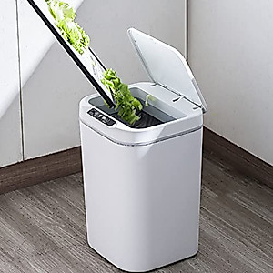 CXDTBH Touch-Free Trash Cans Smart Infrared Motion Sensor Waste Bin for Kitchen Bathroom Garbage Car Storage Box