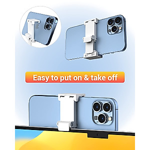 Fumuxry Continuity Camera Mount for MacBook Air, Pro Compatible with iPhone XR/XS/ 11/12/ 13/14 Series, iPhone Camera Mount for iOS 16 & macOS Ventura