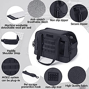 VEAGIA Cat Carrier,Pet Carrier,Cat Carriers for Medium Cats Under 25,Soft Puppy Travel Bag Carriers for Small Dogs Airline Approved