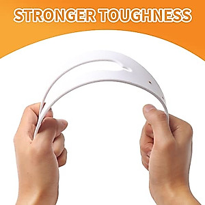 LIBBEPET Cat Door Latch, 2 Pcs Flex Latch Cat Door Holder, Cat Door Stopper to Keep Dog Out of Litter Boxes and Food, 5 Adjustable Size Strap 2.5-6" Wide, No Measuring, Easy to Install, White