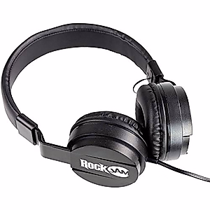 RockJam 61 Key Keyboard Piano Stand With Pitch Bend Kit, Piano Bench, Headphones, Simply Piano App & Keynote Stickers