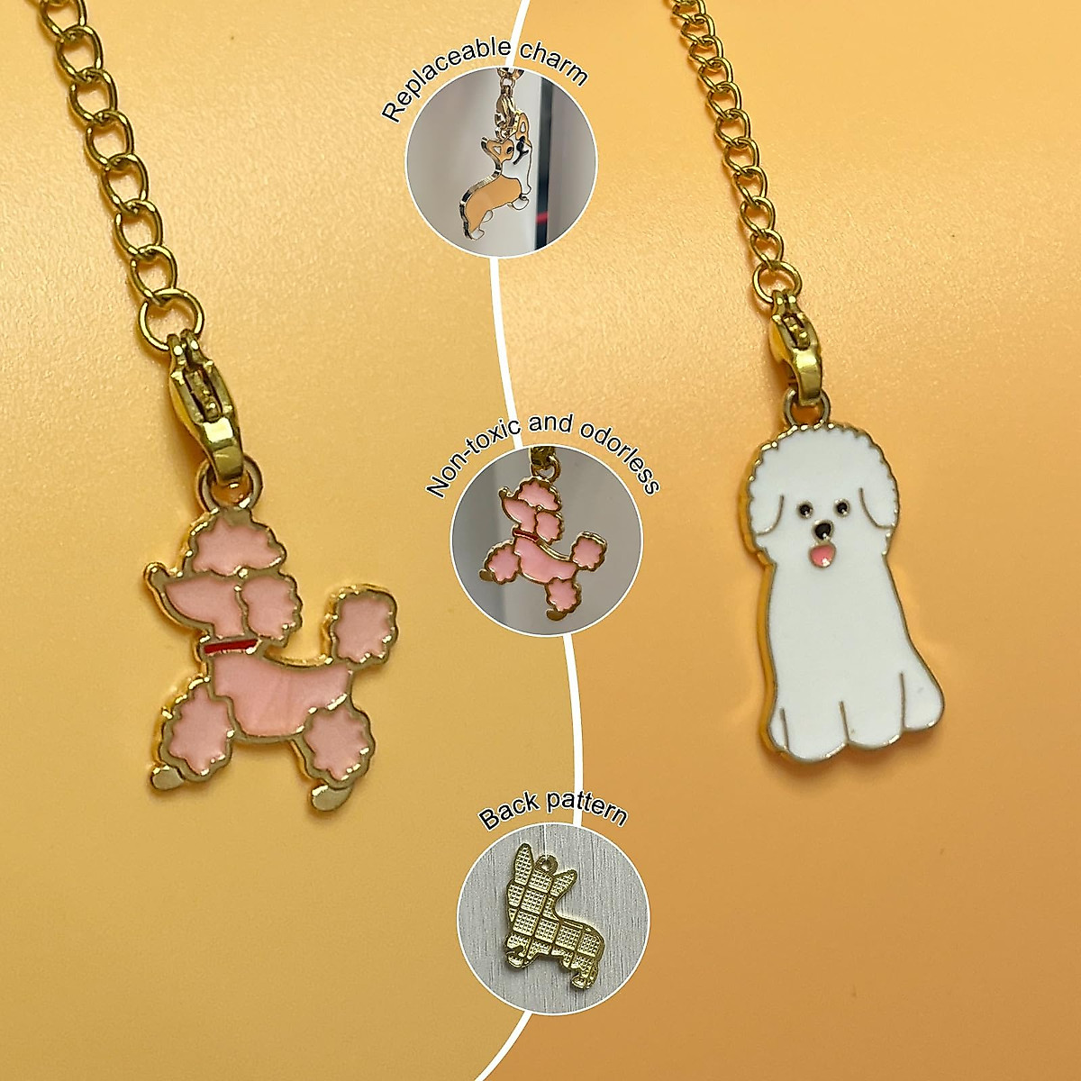 CIZULFY Charm for Stanley Cup Accessories, Cute Dog Charm for Stanley/Simple Modern/Yeti Cup with Handle, Stanley Cup Charms for Stanley Accessories.