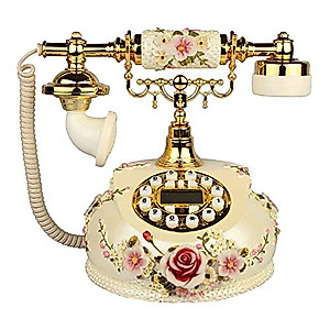 Telephone Retro Telephone Home Rotary dial Fixed Telephone Business Office landline 182325cm (3 Specifications Available) (Color : A2) (A1)