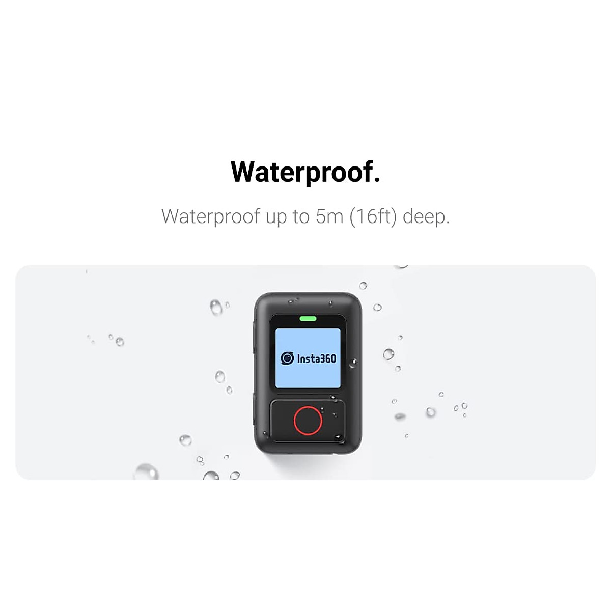 insta360 GPS Action Remote/compatiable with insta360 X3/ ONE X2/ONE RS/ONE R (CINSAAV/A-ALT1)