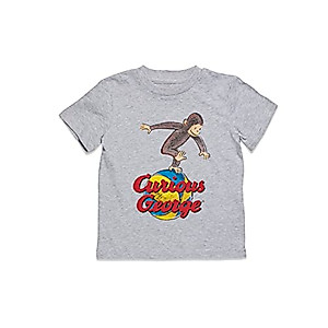 Curious George Infant Baby Boys 2 Pack Graphic T-Shirts Gray/Blue 18 Months