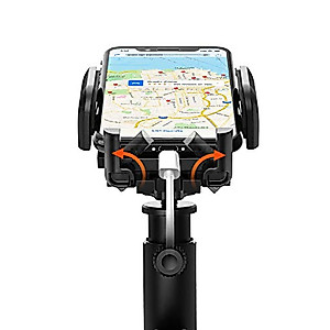 Gen-2 Dashboard Car Phone Holder, Windshield Car Phone Mount, with Strong Sticky Gel Pad for Iphone 11 Pro/ Max/ X/XS/XR/8Plus/8/7Plus/7/6Plus, Galaxy S10/9/8/7, Note9, Google, Moto, Black