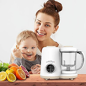 Avec Maman - Baby Chef 4-in-1 Food Processor for Babies - NEW 2023 - Steamer - Blender - Bottle Warmer - Jar Warmer - Multifunctional Baby Food Maker - BPA-Free & Certified Safe