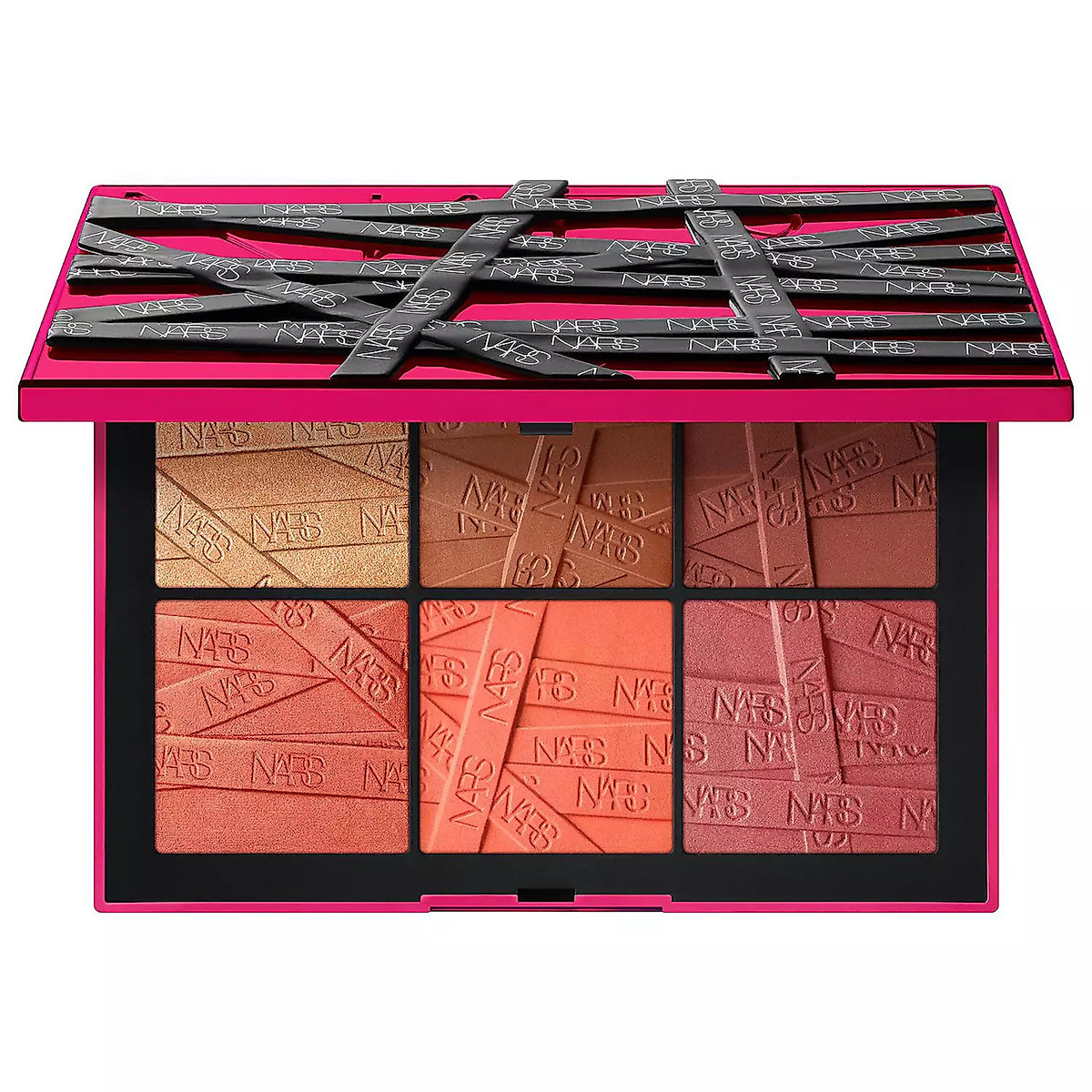 NARS High Profile Cheek Palette - Set Contains 6 Blush Shades in Nude Revue, Spin Off, High Demand, Hit it Off, Showdown, Just Lust
