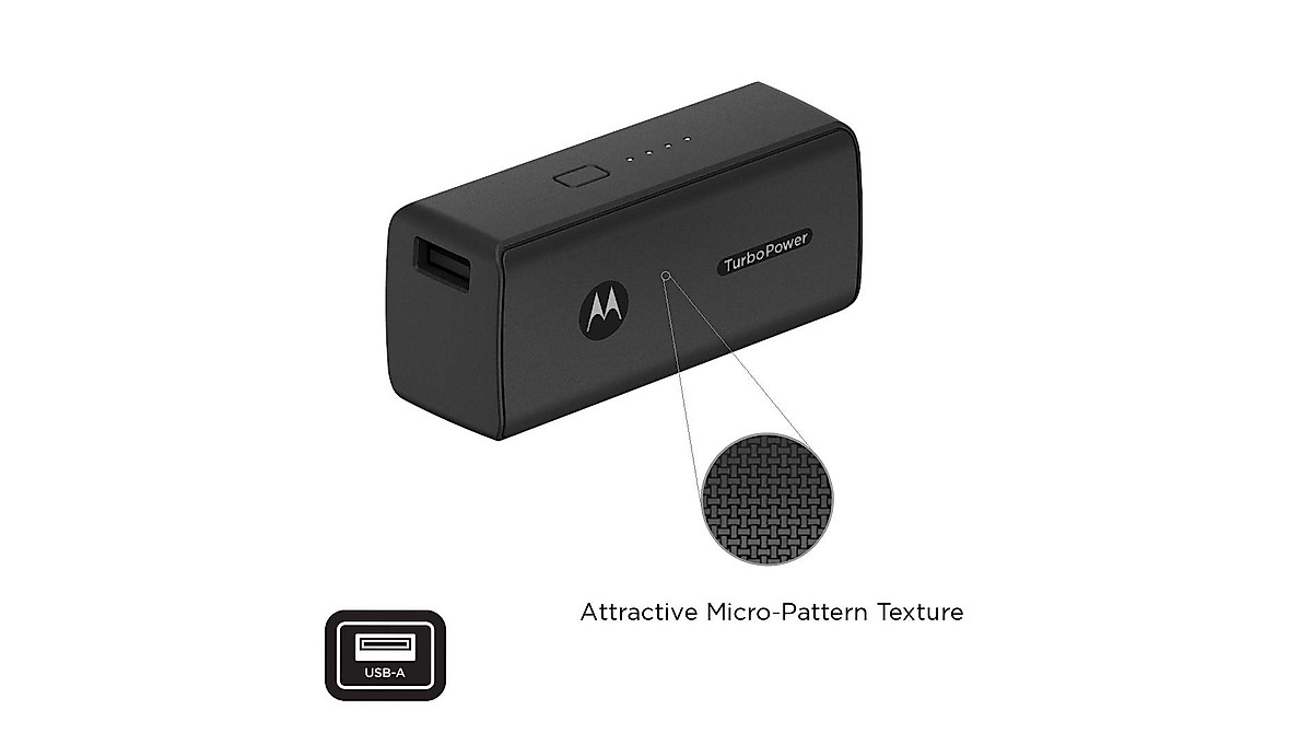 Motorola TurboPower Pack 5000 - Compact Power Bank