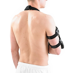 Neo-G Post-Operative Elbow Brace – For Ligament Injuries, Pre/Post Surgery, Joint Protection & Stability, Rehabilitation, Arthritic & Meniscus Pain - Class 1 Medical Device – Right – Black – Unisex