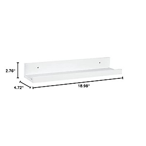 ClosetMaid 1657 Floating Wall Shelf, White, 19-Inch