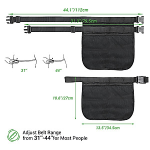 LEWSHQI Pickleball Ball Holder,Tennis Ball Holder,Adjustable Waist Ball Holder for Pickleball/Tennis,Pickleball Accessories Men,Tennis Training Equipment,Pickleball Training Equipment