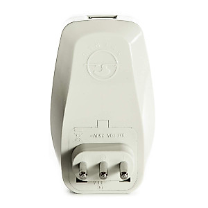 OREI 3 in 1 Italy Travel Adapter Plug with USB and Surge Protection - Grounded Type L - Italy & More - CE Certified - RoHS Compliant WPU-L-GN