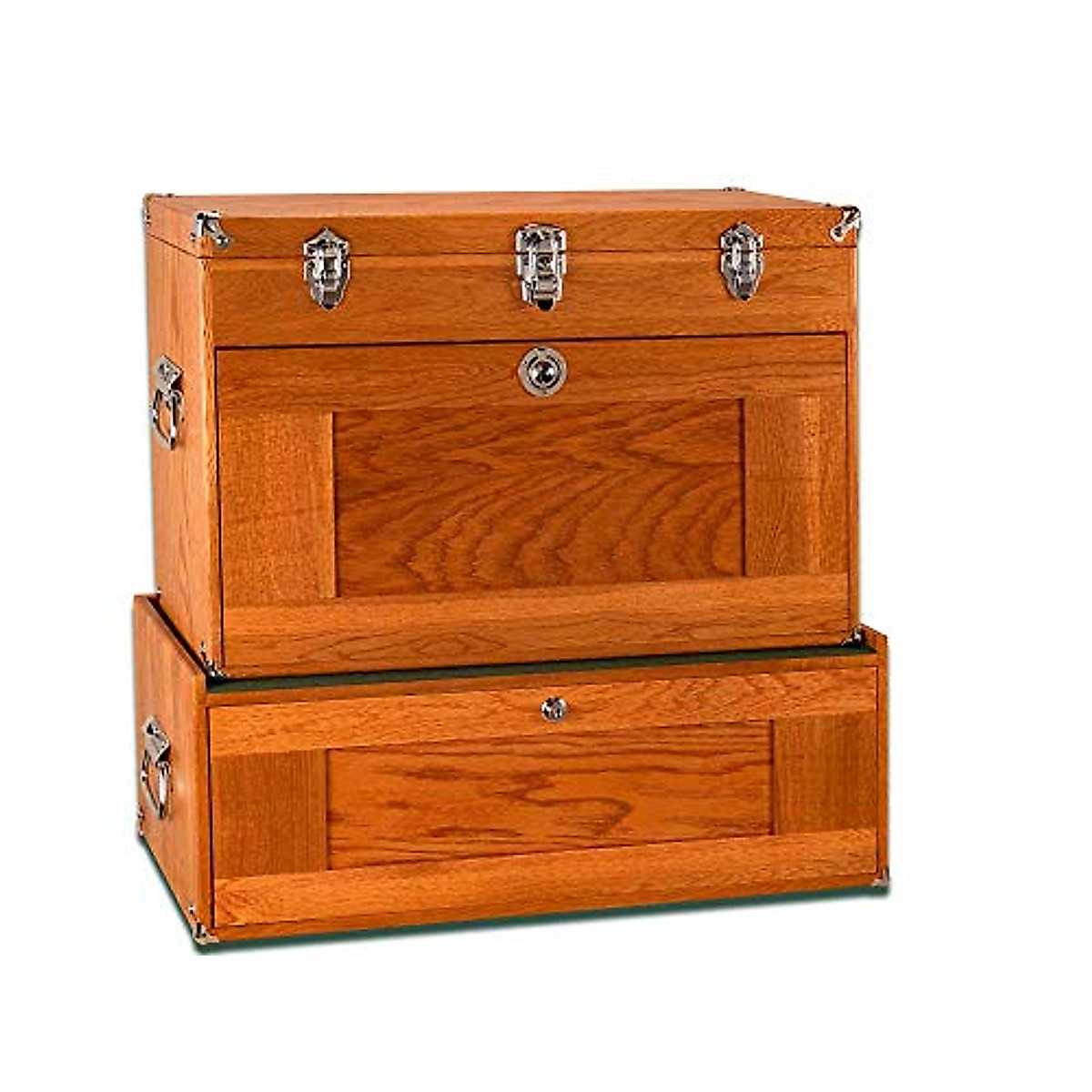 Gerstner International GI-T24/M24 Red Oak Chest and Mid-Base Set