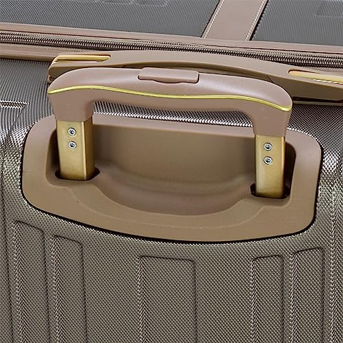 London Fog Northbridge Expandable Hardside Spinner Bronze, Carry-On 20-Inch