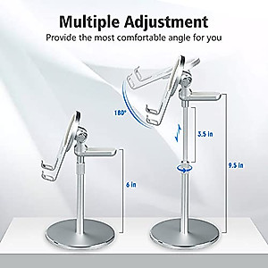 FULAIM P30 Aluminum Metal Headphone Stand, Removable Desktop Headset Holder Adjustable Earphone Stand for AirPods Max Sennheiser, Sony, Bose, Beats Gaming Headset - Silver