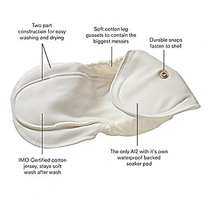 GroVia Experience Package: 2 Shells + 4 Organic Cotton Soaker Pads (Color Mix 10 Snap)