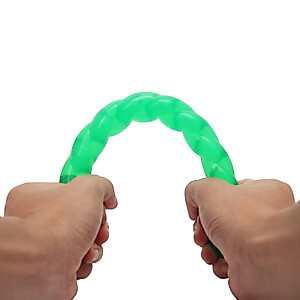 Ycozy Dog Chew Toys 11'' Long for Small/Medium Dogs Aggressive Chewers, Rubber Puppy Dog Rope Toys Knot Dental Teething Toys Almost Indestructible Washable