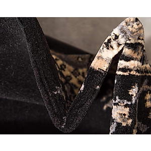 Unique Loom Reza Collection Traditional Persian Style Area Rug, 8 x 10 ft, Black/Beige