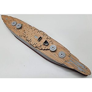 Scaledecks.com Premium Wood Deck for 1/350 USS Arizona (fits Hobby Boss and Other 1/350 Kits)