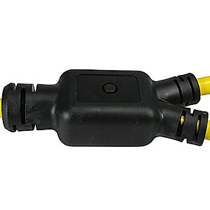 Conntek YL520520S 20-Amp 125-volt L5-20P Generator Y-Adapter Male Plug to U.S. 15/20-Amp Female Connectors