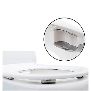 8 Pieces Bidet Toilet Seat Bumpers Height-increasing Pads Universal Toilet Seat Buffer with Strong Adhesive Rubber Bumpers Pads Replacement for Home Hotel Hospital School