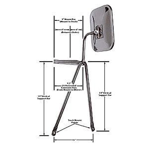 CIPA 45000 Universal Door Mount Mirror