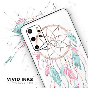 DesignSkinz Watercolor Dreamcatchers v2 | Protective Vinyl Decal Wrap Skin Cover Compatible with The Samsung Galaxy Z Flip (Full-Body, Screen Trim & Back Glass Skin)