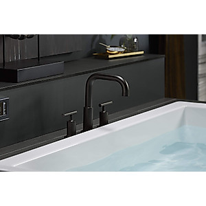KOHLER K-T14428-4-BL Purist® Deck-Mount Bath Faucet Trim for High-Flow Valve with Lever Handles