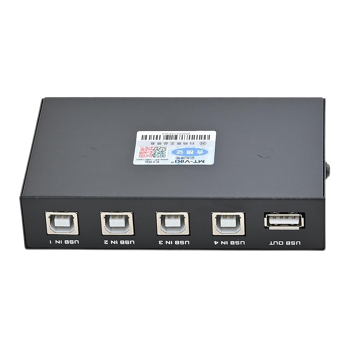 OLLGEN 4 Port USB 2.0 Sharing Manual Switch Box Hub 4 PCS Share Switcher 1 USB Device for Printer Scanner Camera Keyboard (4 Port)